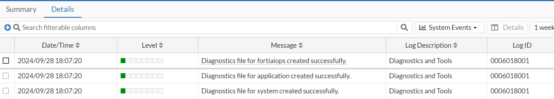 Local Logs | FortiAIOps 2.1.0 | Fortinet Document Library