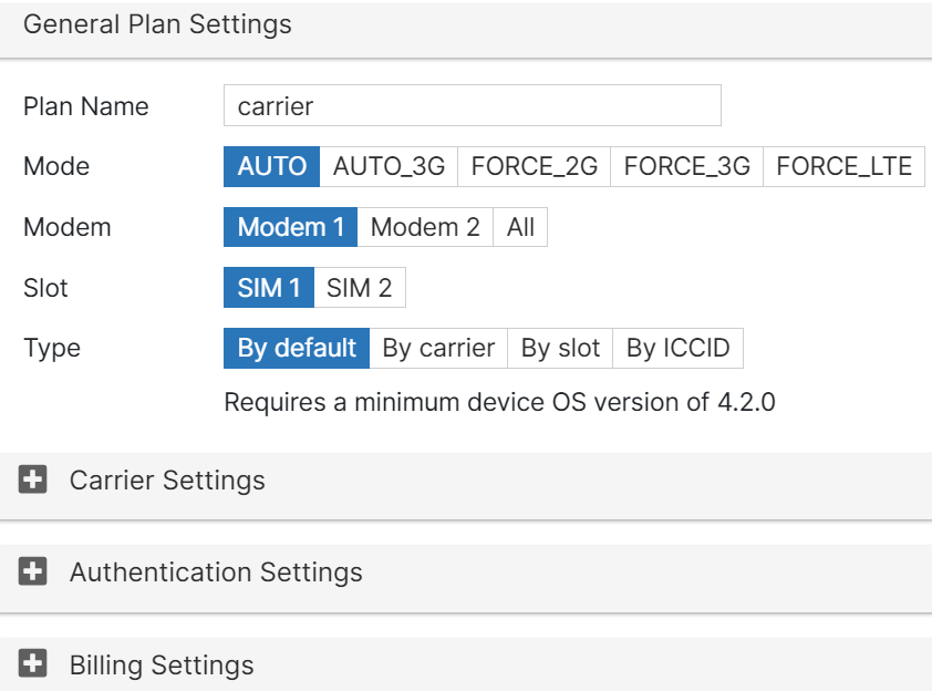 Carrier Plans | FortiEdge Cloud 24.3.0 | Fortinet Document Library