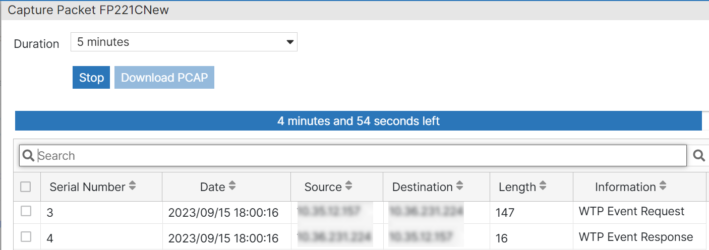 Capturing packets | FortiEdge Cloud 24.3.0 | Fortinet Document Library