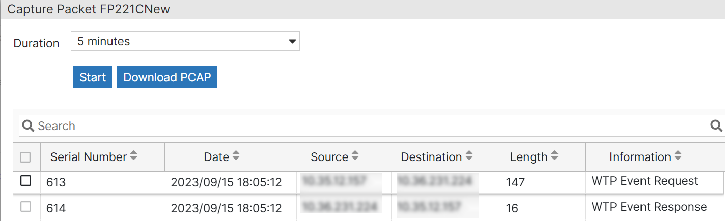 Capturing packets | FortiEdge Cloud 24.3.0 | Fortinet Document Library