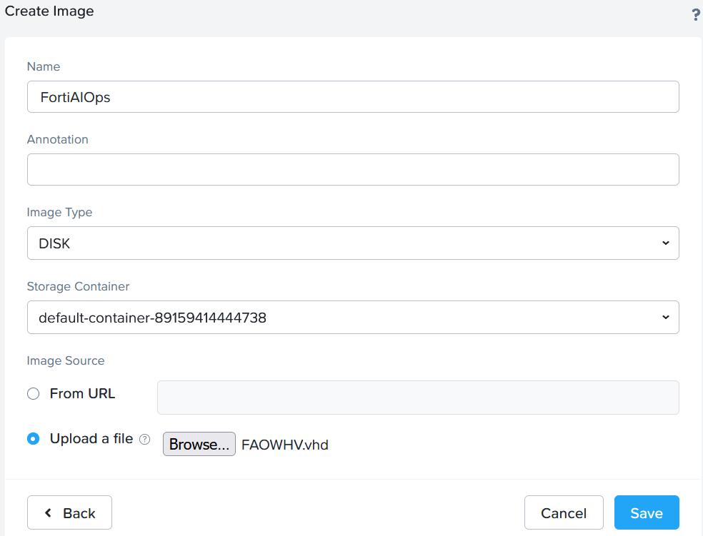 Installing FortiAIOps on Nutanix | FortiAIOps 2.0.1 | Fortinet Document Library