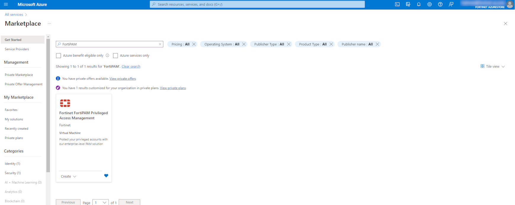Deploying FortiPAM-VM from the Azure Marketplace | FortiPAM Public ...
