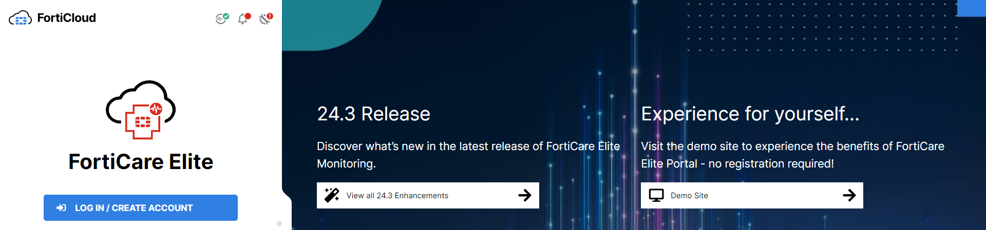 Getting started with the FortiCare Elite Portal | FortiCare Elite 25.2. ...