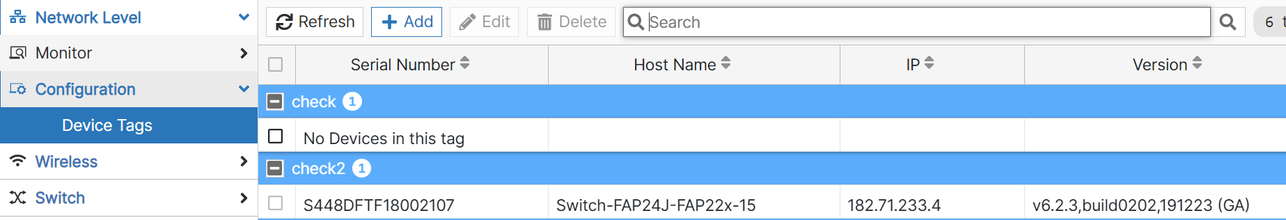 Unified Device Tags | FortiLAN Cloud 23.2.0
