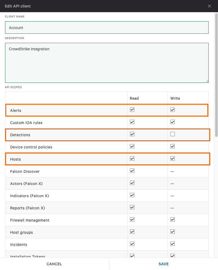 CrowdStrike Falcon | FortiNDR Cloud 2024.5.0 | Fortinet Document Library