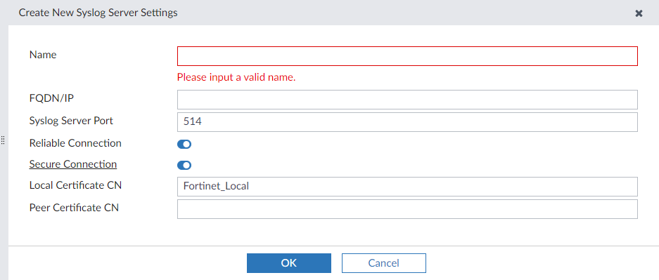 Syslog Server | FortiAnalyzer 7.4.3 | Fortinet Document Library