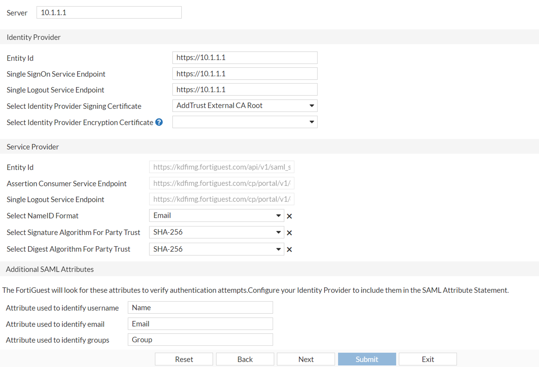 Security Assertion Markup Language (SAML) Support | FortiGuest 2.0.0 ...