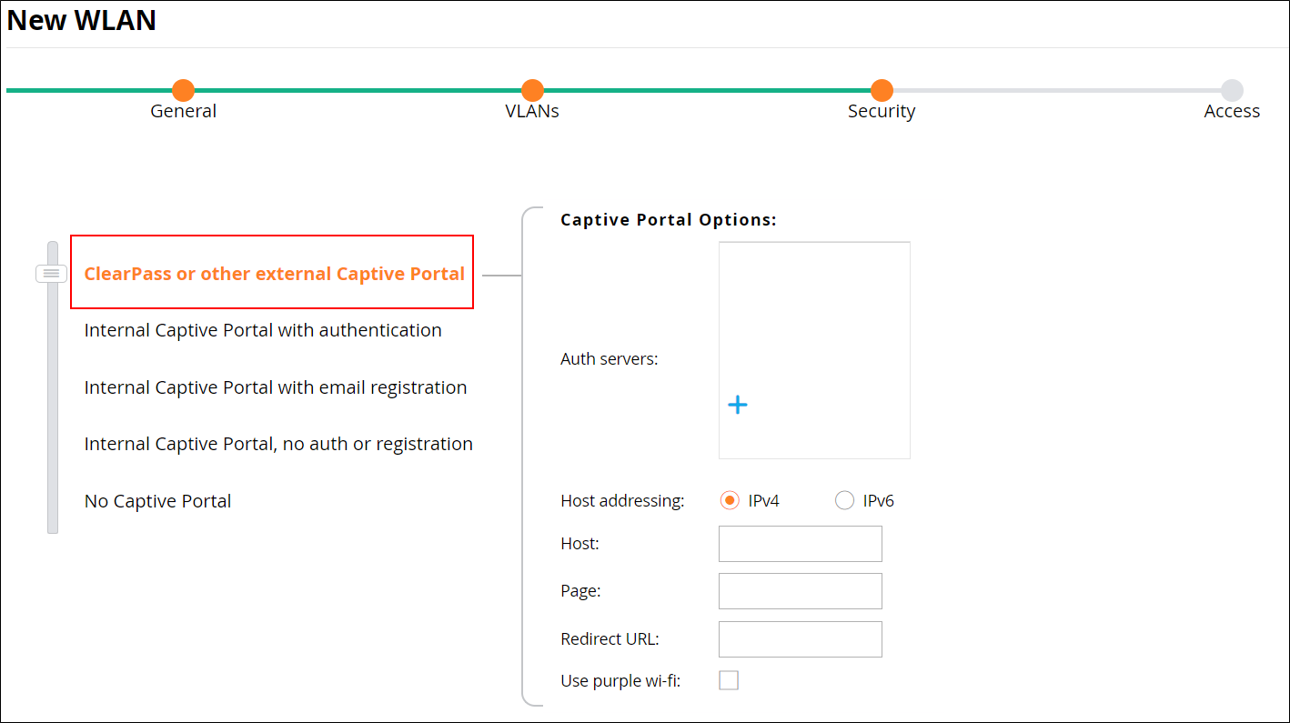 Creating a WLAN in Aruba Controller | FortiGuest 1.3.1 | Fortinet ...