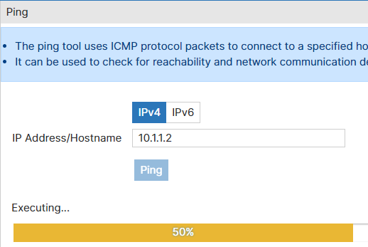 Ping | FortiLAN Cloud 23.1.0