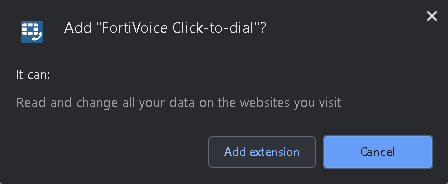 Installing FortiVoice Click-to-dial | FortiVoice 7.2.0 | Fortinet ...