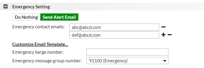 Configuring the emergency number | FortiVoice 7.2.0 | Fortinet Document ...
