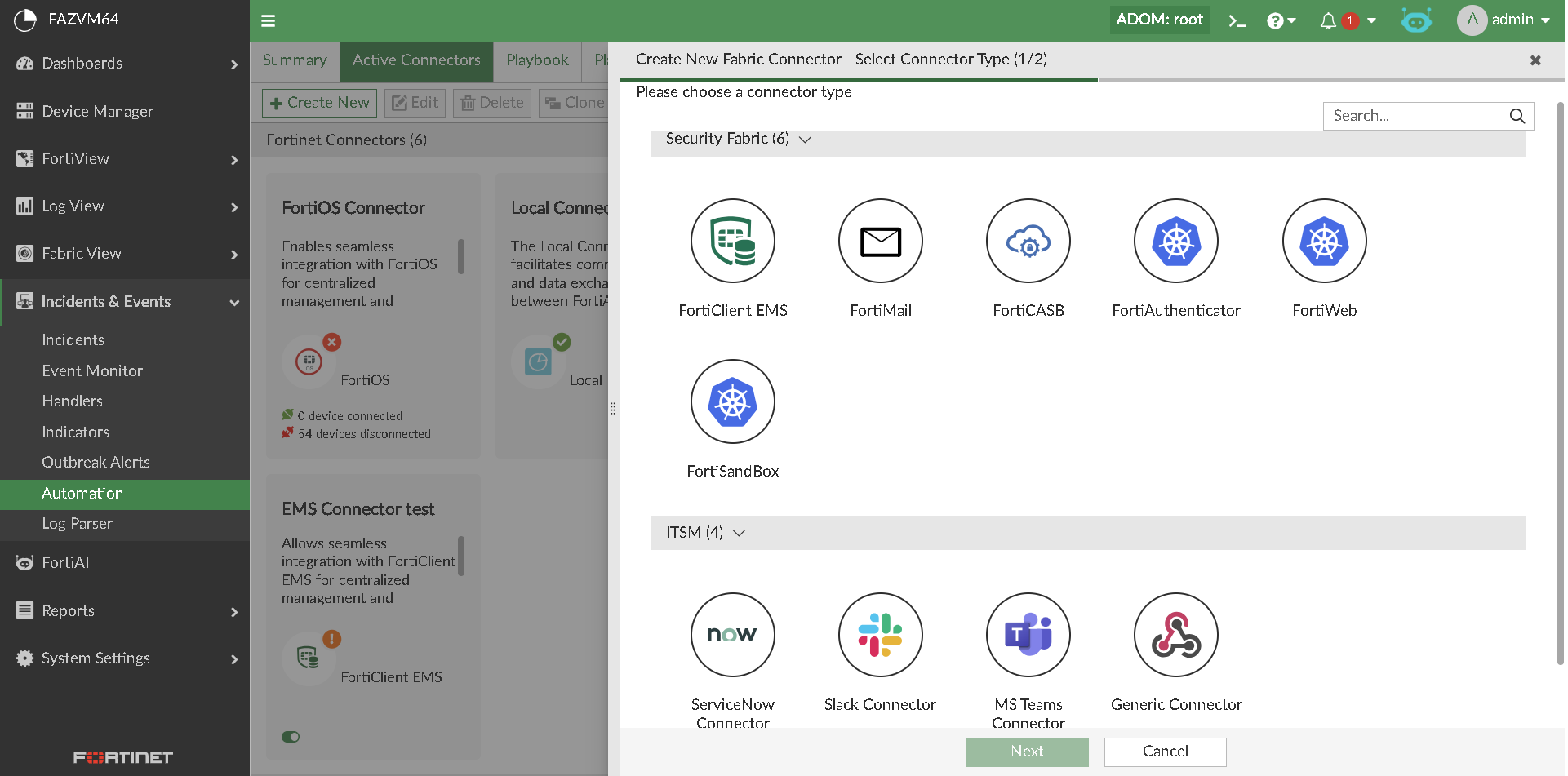 Native SOAR connectors | FortiAnalyzer 7.6.0 | Fortinet Document Library