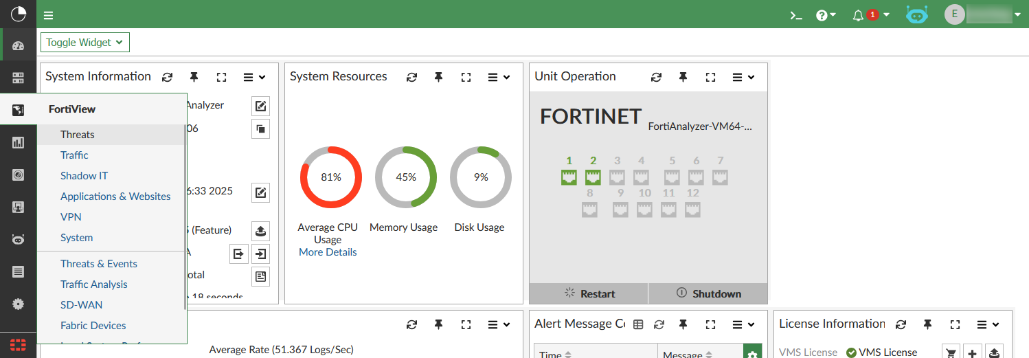 Improve collapse function for the GUI tree menu | FortiAnalyzer 7.6.0 ...