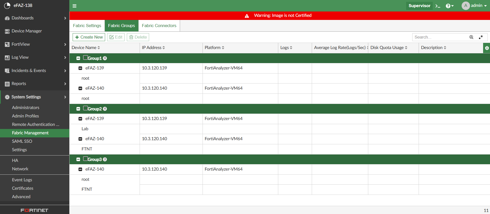 Role-based access control with FortiAnalyzer Fabric 7.6.3 ...
