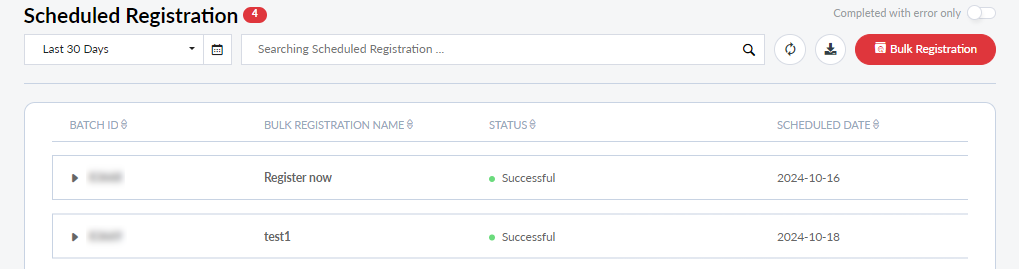 Bulk Registration | FortiCloud Services 25.3.a | Fortinet Document Library