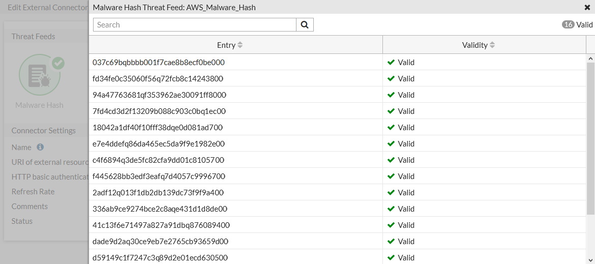 External blocklist file hashes | FortiGate / FortiOS 7.0.8 | Fortinet ...