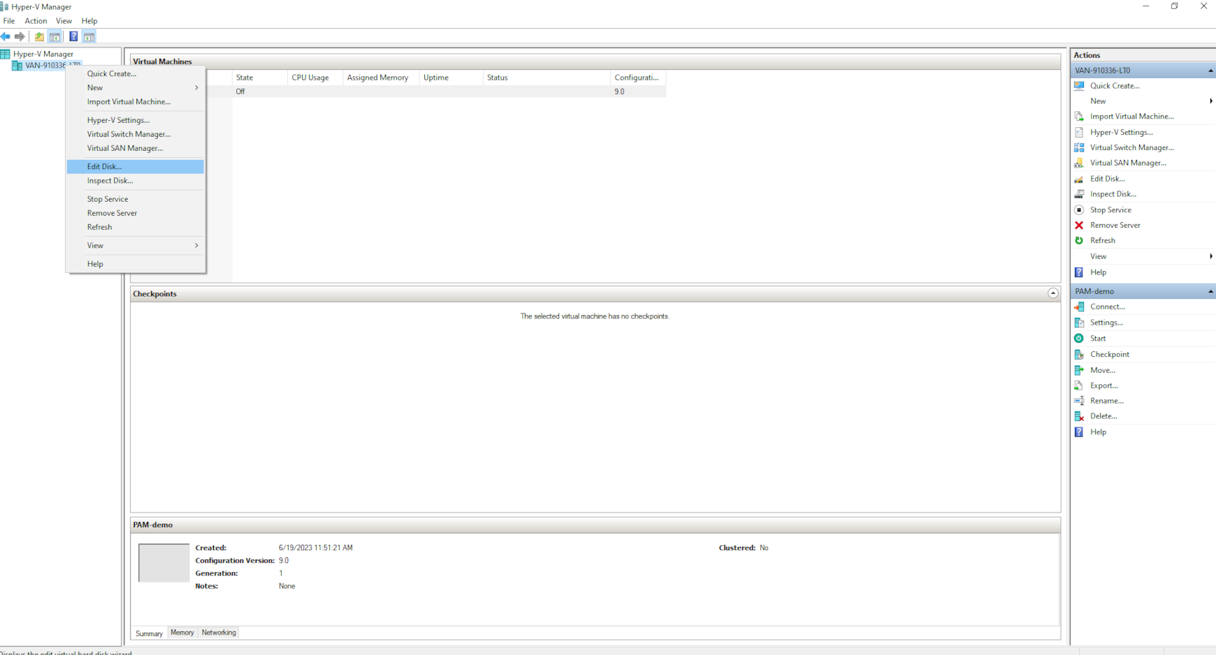 Appendix F: Installation on Hyper-V | FortiPAM 1.1.1