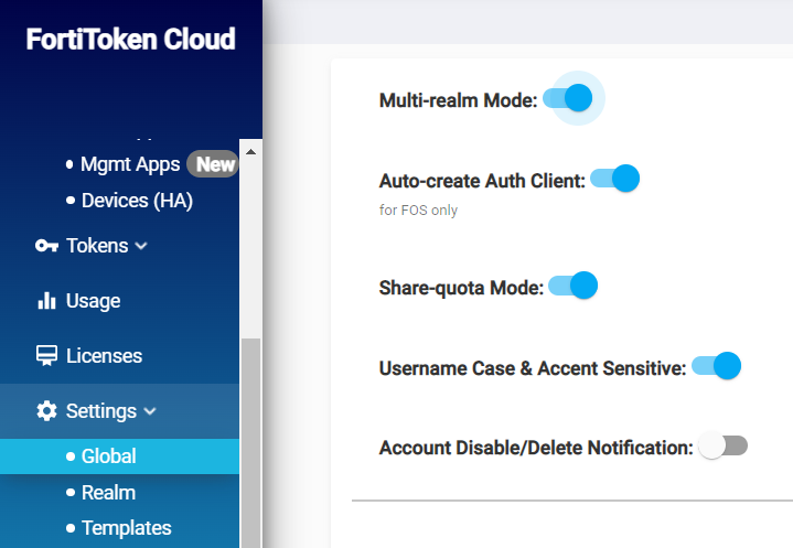 Independent token | FortiToken Cloud 23.1.a