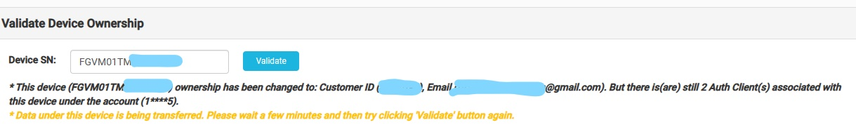 Migrate device data on FTC | FortiToken Cloud 23.1.a