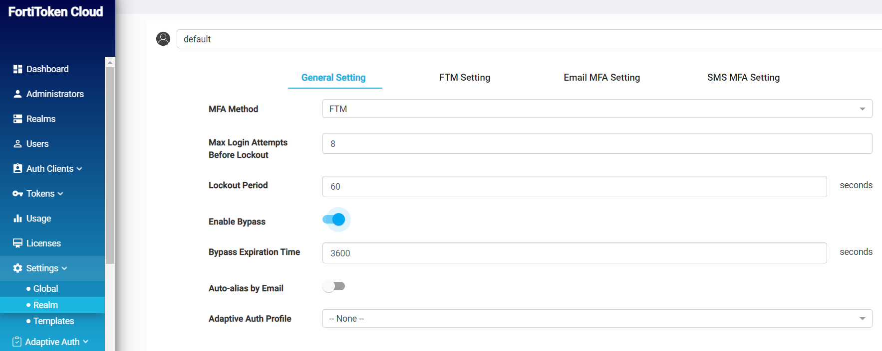 FTC account lockout (2FA) | FortiToken Cloud 23.1.a
