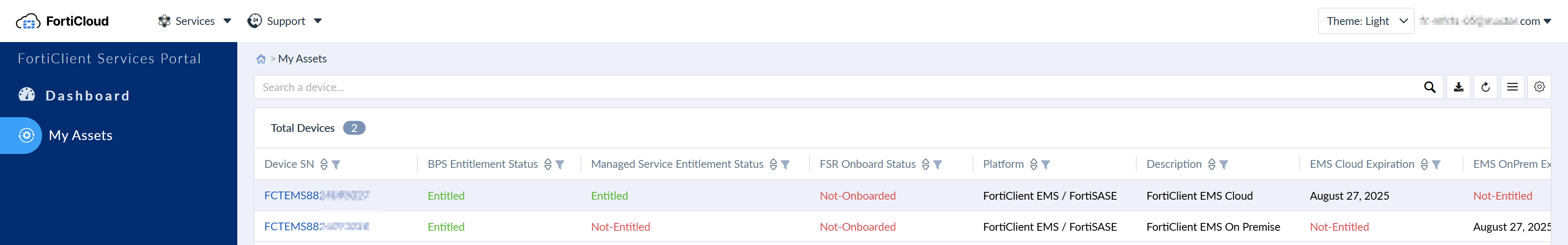 How and when to initiate a BPS onboarding request | FortiEndpoint | Fortinet Document Library