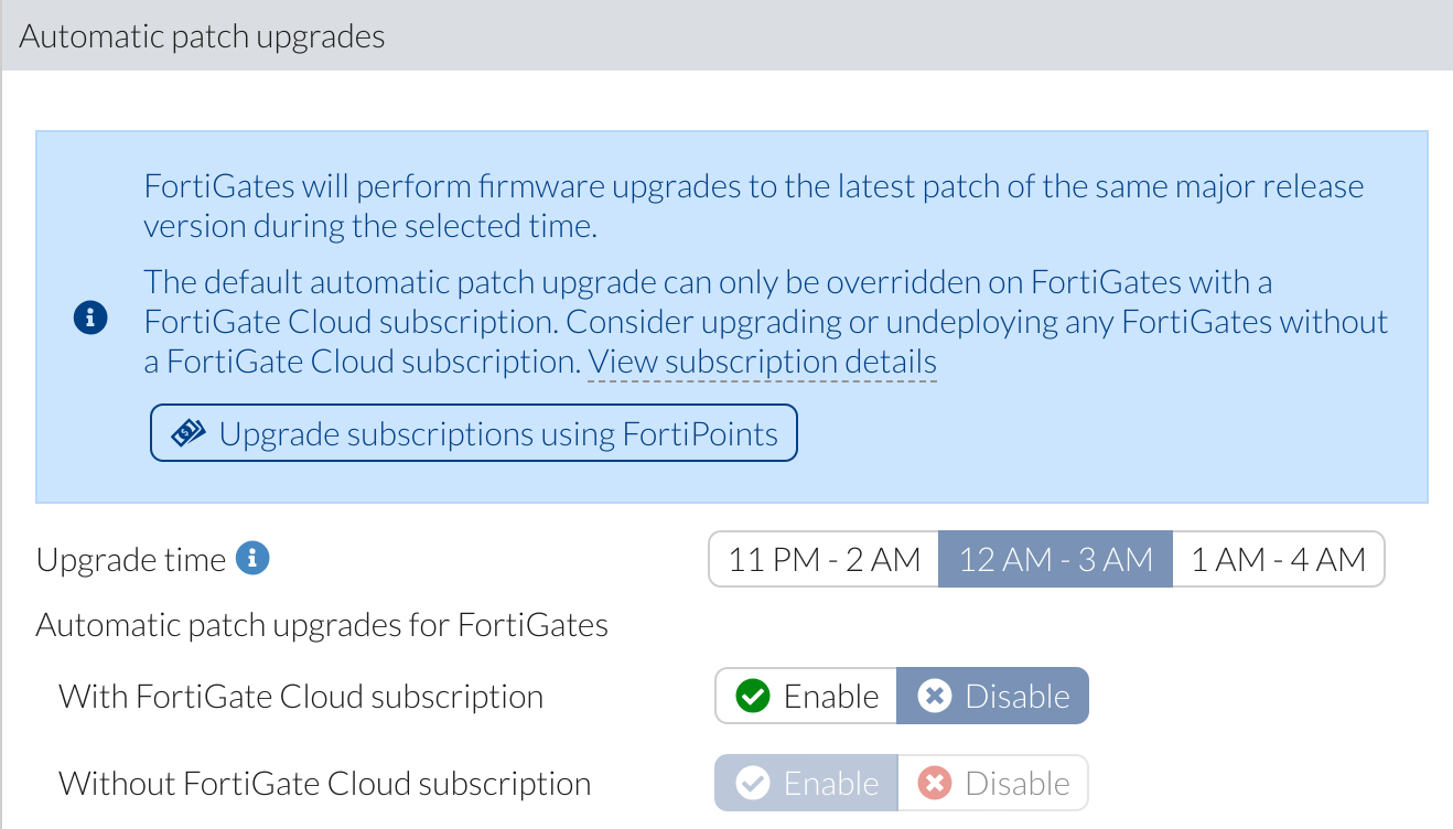 Firmware management | FortiGate Cloud 24.2.0 | Fortinet Document Library