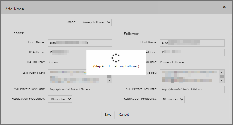 Add Primary Follower | FortiSIEM 6.7.2