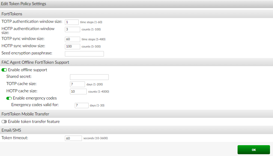 Tokens | FortiAuthenticator 6.4.8 | Fortinet Document Library