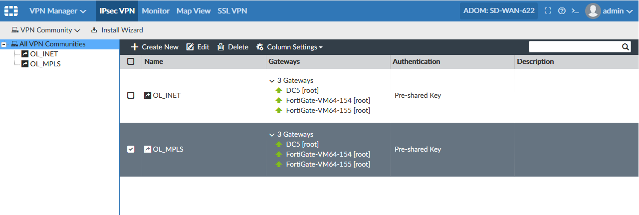 Configuring the VPN manager | FortiManager 6.2.0 | Fortinet Document ...