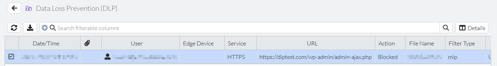 Blocking file with MPIP sensitivity label example | FortiSASE | Fortinet Document Library