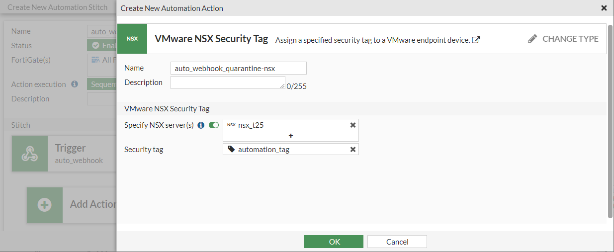 VMware NSX-T security tag action | FortiGate / FortiOS 7.6.4 | Fortinet ...