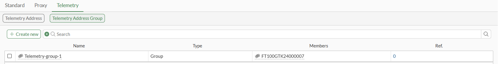 Telemetry addresses and address groups NEW | FortiGate / FortiOS 7.6.4 ...