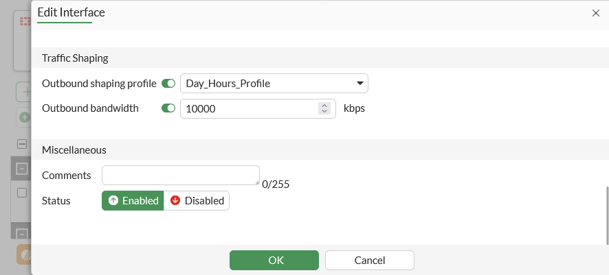 Interface-based traffic shaping profile | FortiGate / FortiOS 7.6.4 ...