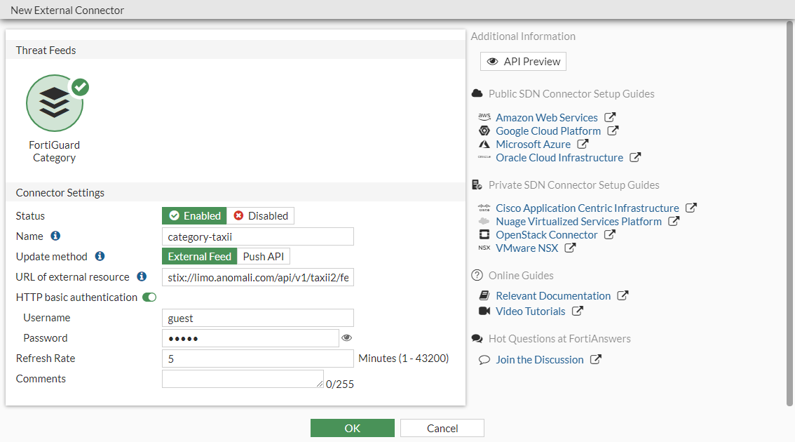 STIX format for external threat feeds | FortiGate / FortiOS 7.6.4 ...