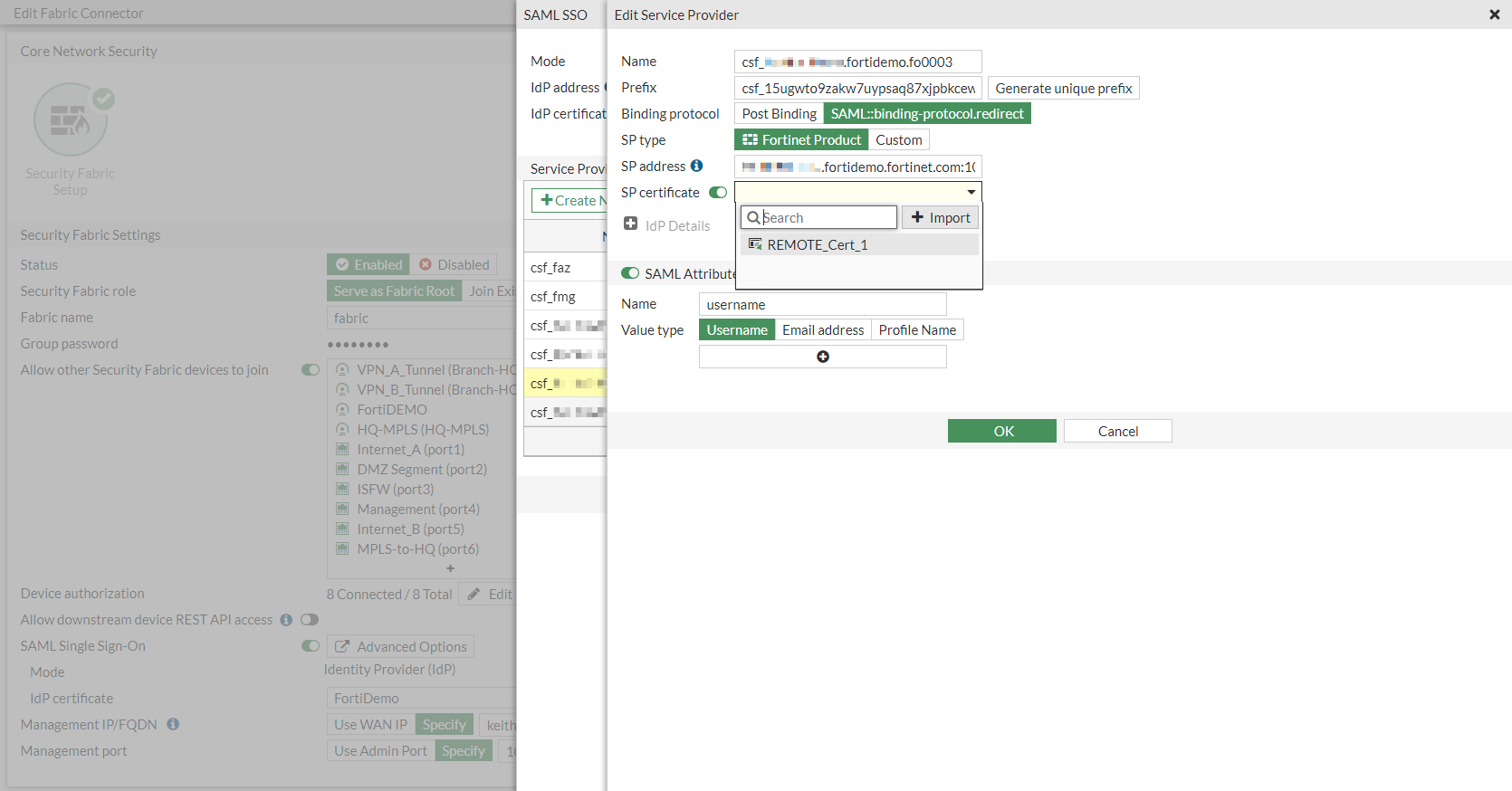 Configuring certificates for SAML SSO | FortiGate / FortiOS 7.6.4 ...