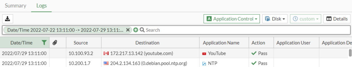 Viewing event logs | FortiGate / FortiOS 7.6.4 | Fortinet Document Library