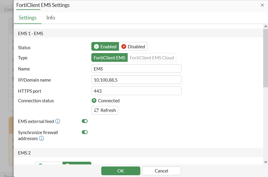 Configuring FortiClient EMS | FortiGate / FortiOS 7.6.4 | Fortinet ...