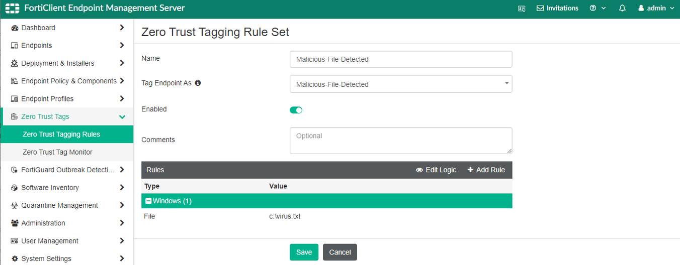 ZTNA HTTPS access proxy example | FortiGate / FortiOS 7.6.4 | Fortinet Document Library