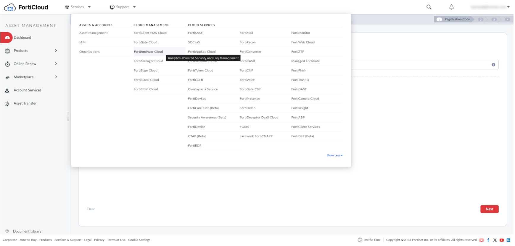 Deploying A Fortianalyzer Cloud Instance Fortipam 1 7 0 Fortinet Document Library