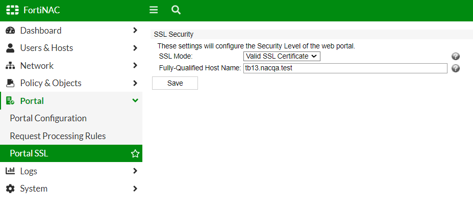 Step 2: FortiNAC Configuration | FortiNAC-F 7.2.0 | Fortinet Document ...
