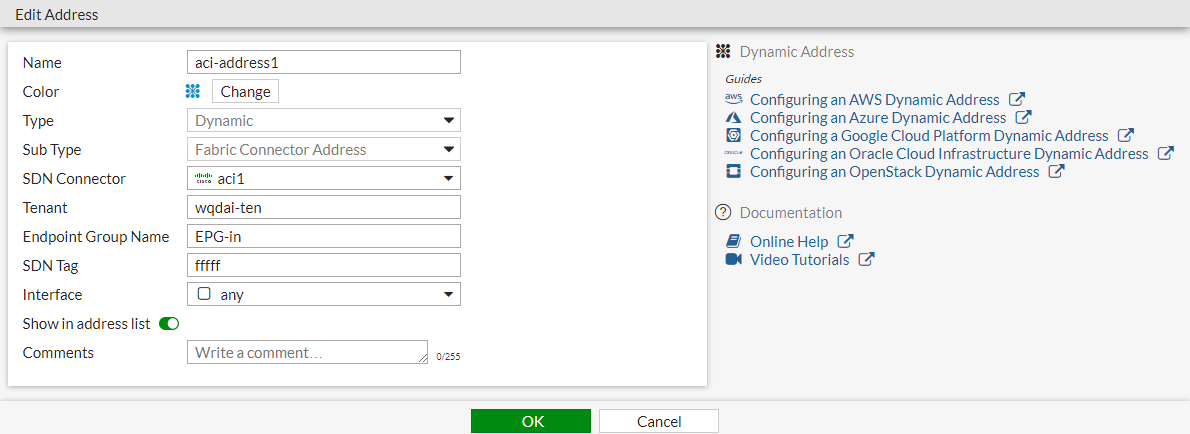 Cisco ACI SDN connector | FortiGate / FortiOS 6.2.16 | Fortinet ...