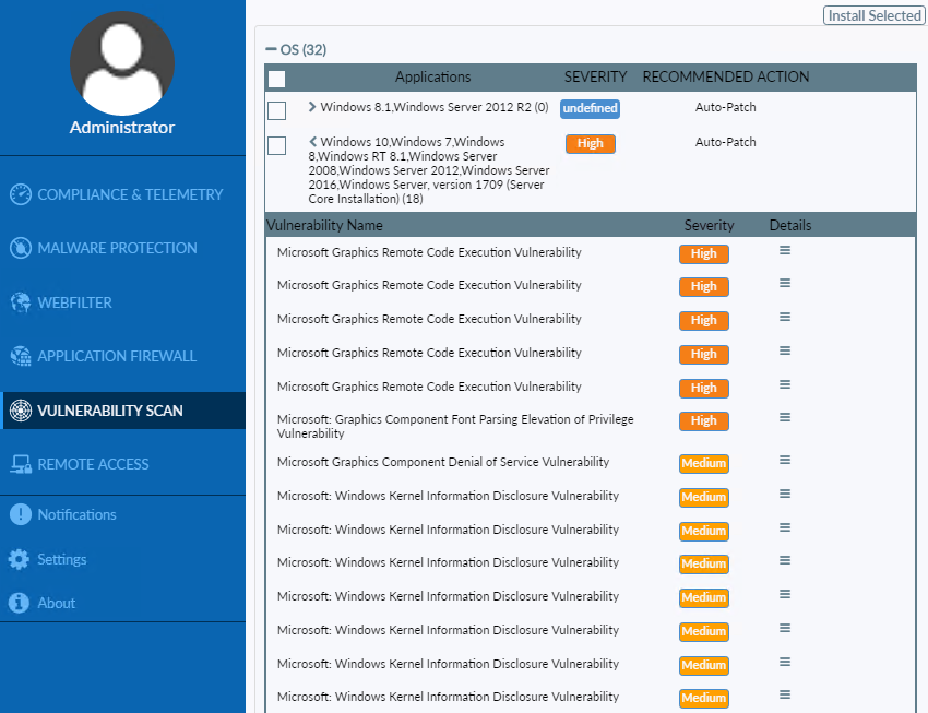 Viewing details about vulnerabilities | FortiClient 7.4.0 | Fortinet ...