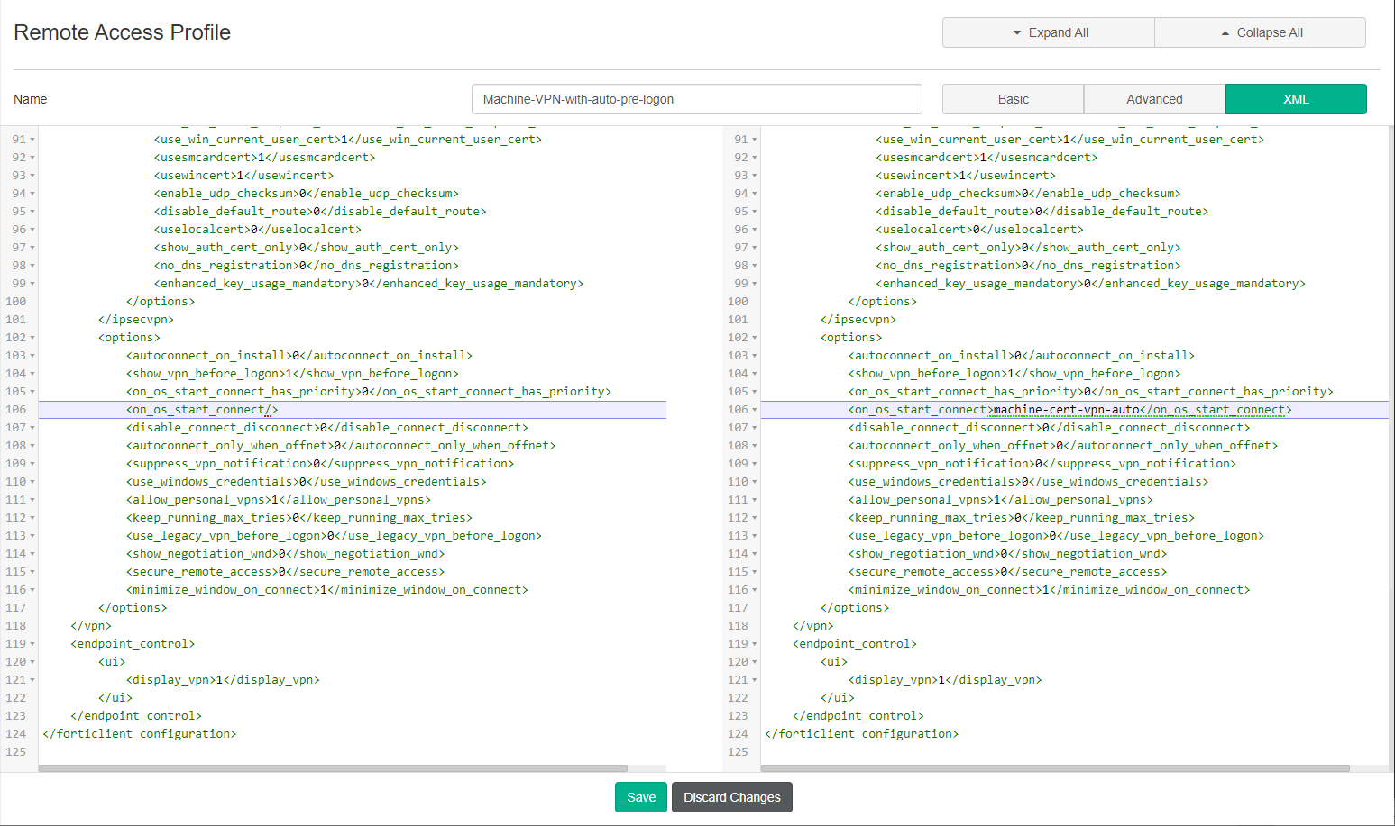 Configuring VPN to automatically connect before logon | FortiClient 7.4.0 | Fortinet Document ...