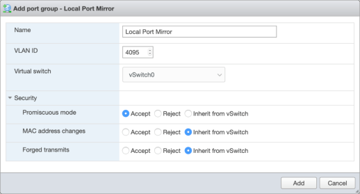 Monitoring only intra-VM traffic using promiscuous mode | FortiNDR ...