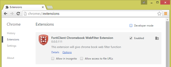 Verifying the FortiClient Web Filter extension | FortiClient 7.2.3 ...