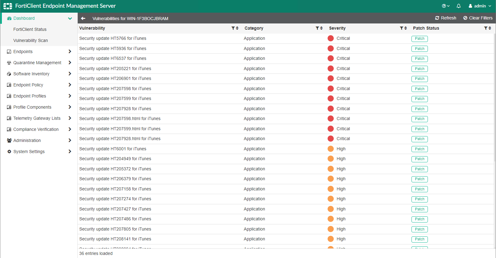 Viewing the Endpoint Scan Status | FortiClient 7.2.3 | Fortinet ...