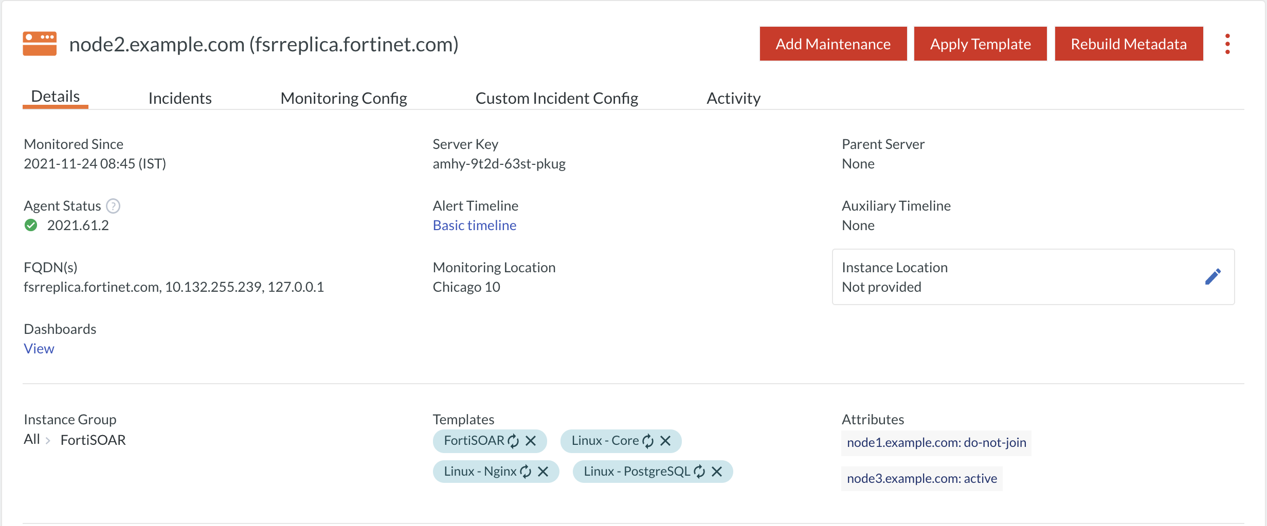 FortiSOAR integration with FortiMonitor | FortiSOAR 7.6.0 | Fortinet ...
