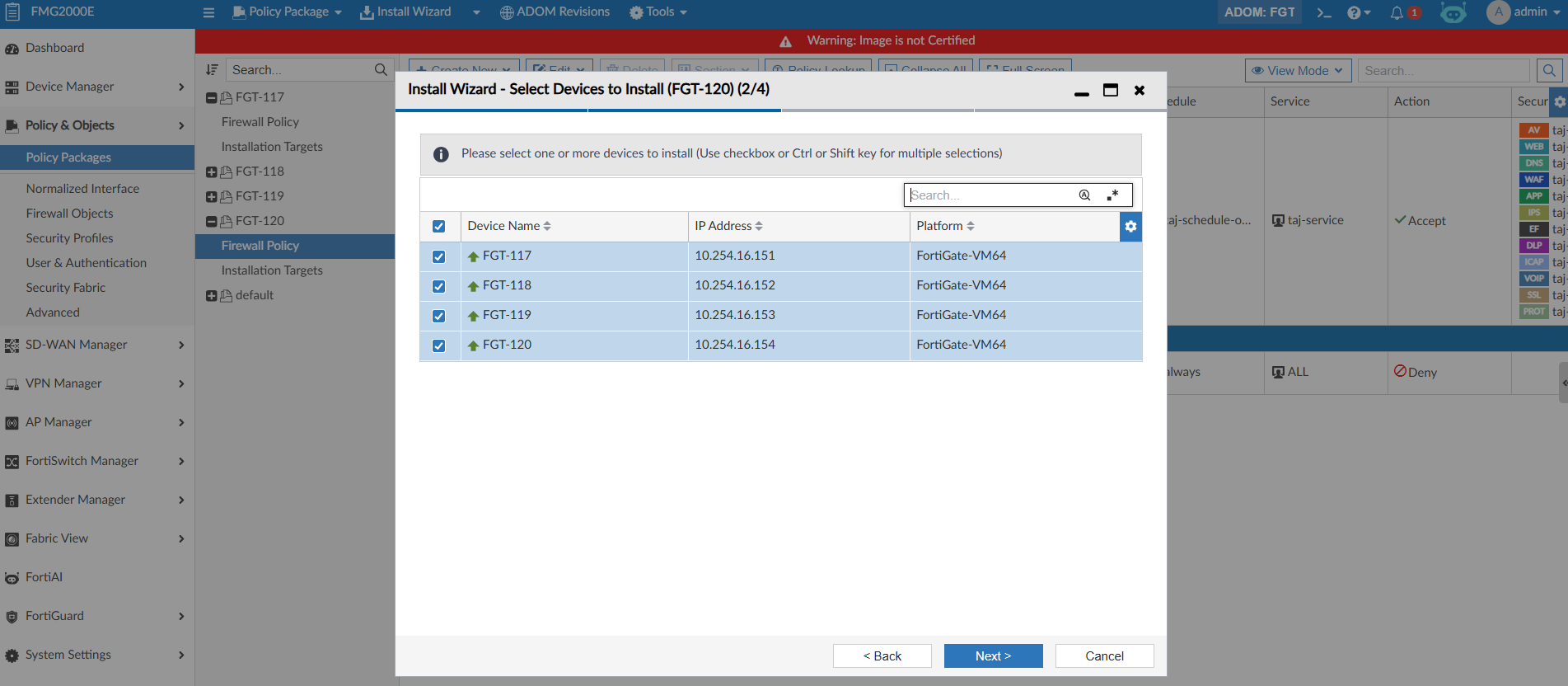 ADOM version 7.6 supports FOS versions 7.6, 7.4, 7.2 and 7.0 7.6.3 | FortiManager 7.6.0 ...