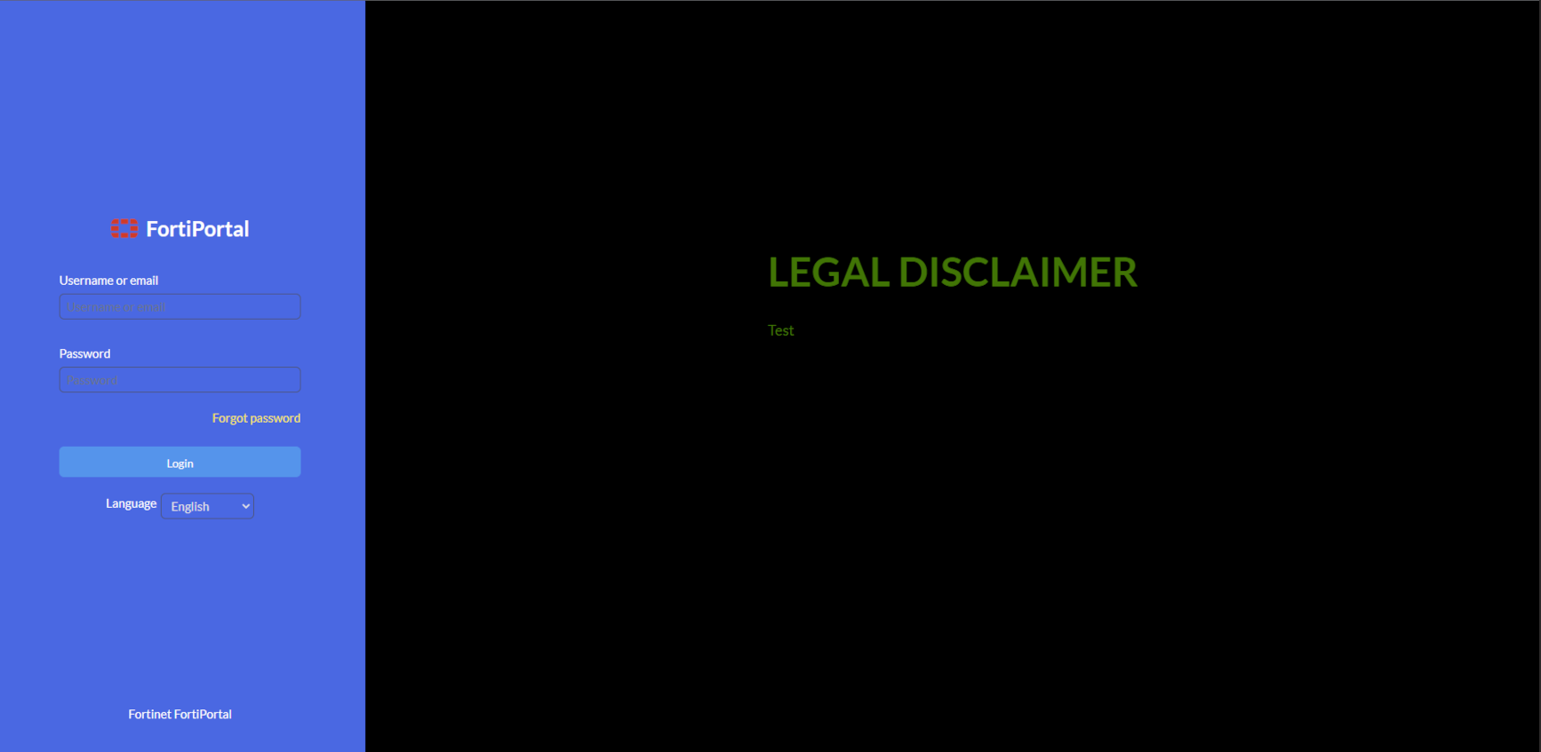 Color scheme options | FortiPortal 7.2.2 | Fortinet Document Library