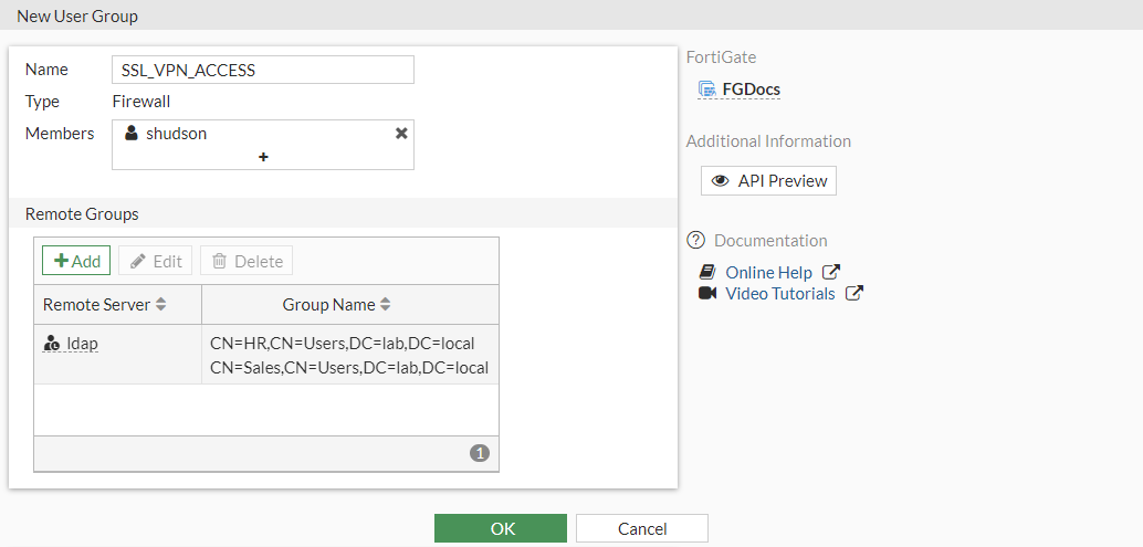 User groups | FortiGate / FortiOS 7.0.17 | Fortinet Document Library